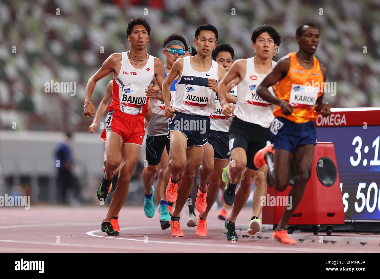 Tokyo, Japan. 9th May, 2021. (L-R) Yuta Bando, Akira Aizawa, Bedan ...