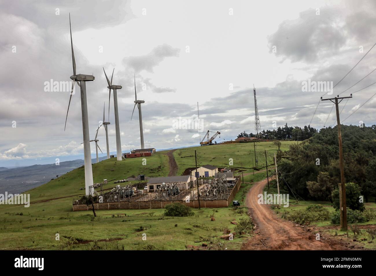 Kenya wind farm hi-res stock photography and images - Alamy
