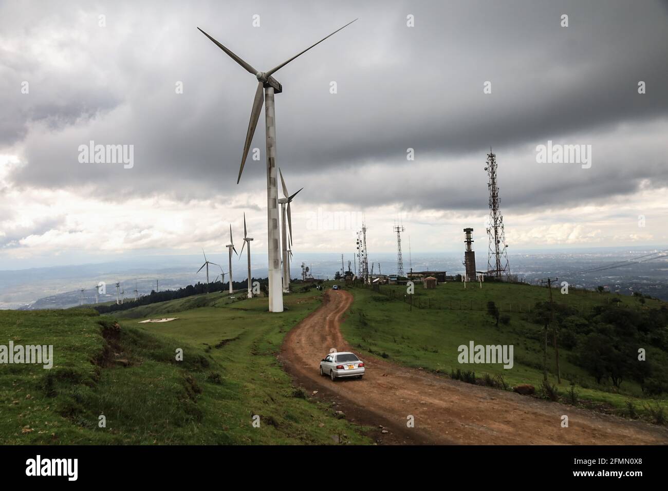 Kenya wind farm hi-res stock photography and images - Alamy