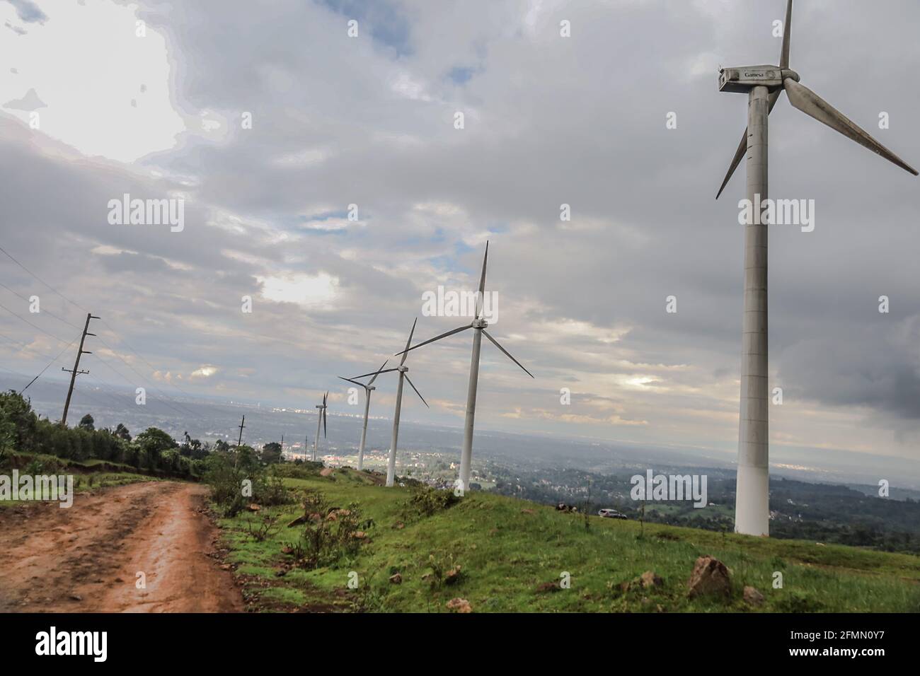 Kenya wind farm hi-res stock photography and images - Alamy