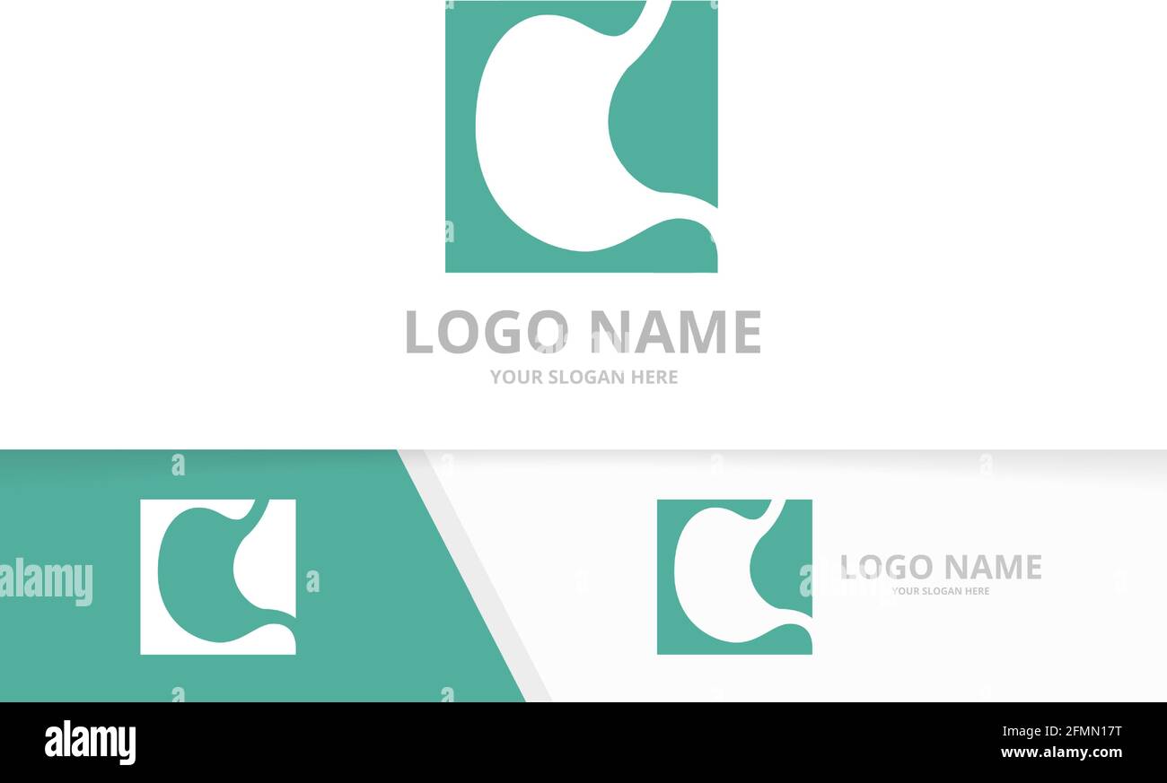 Business stomach care logo design concept. Premium gastrointestinal ...