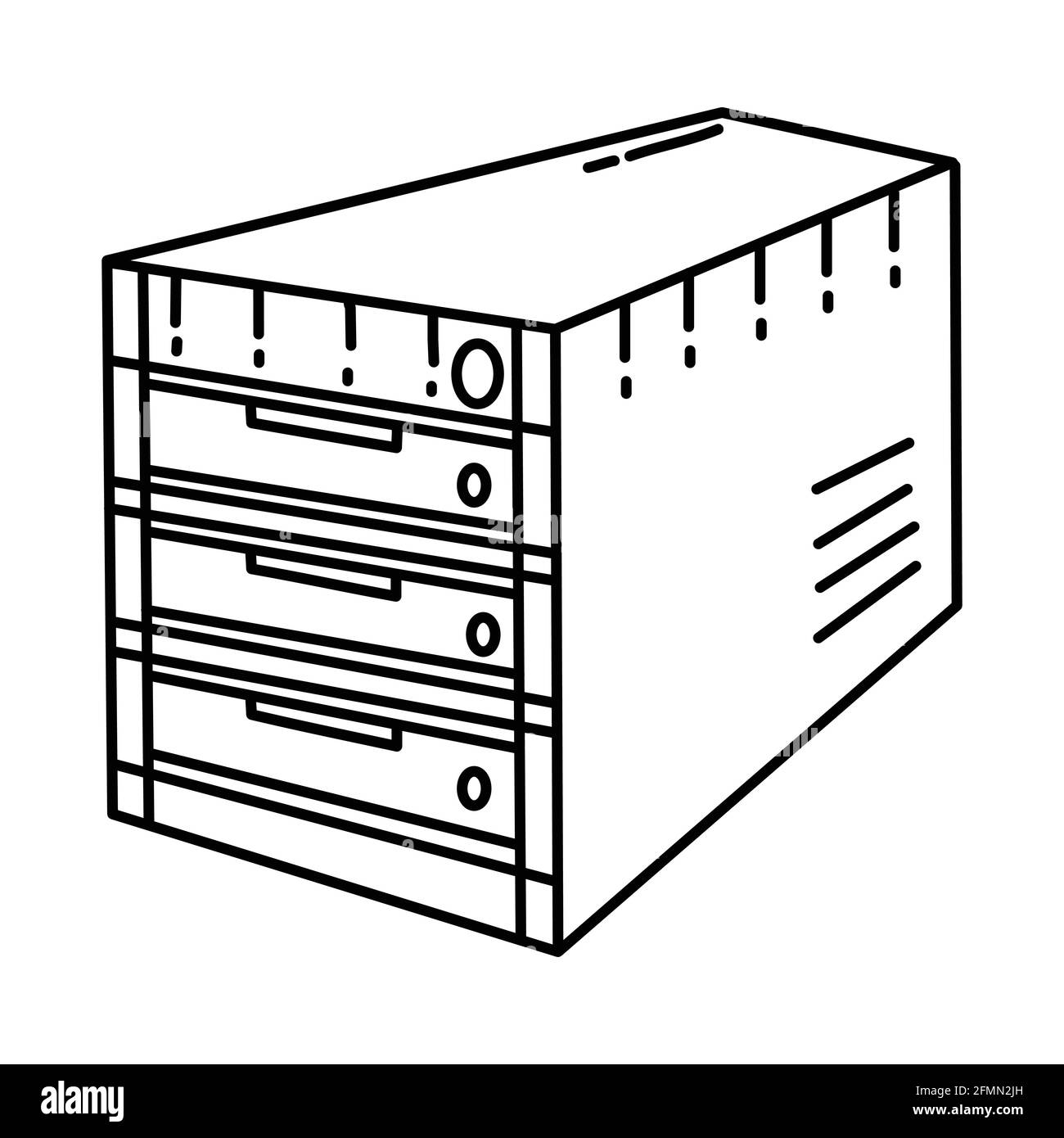 Supercomputer room Stock Vector Images - Alamy