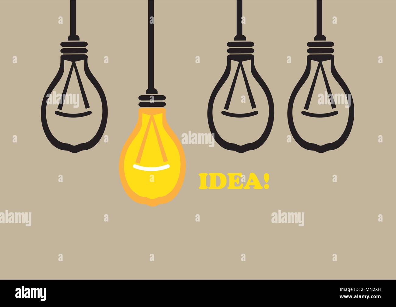 Lit Light Bulb Idea