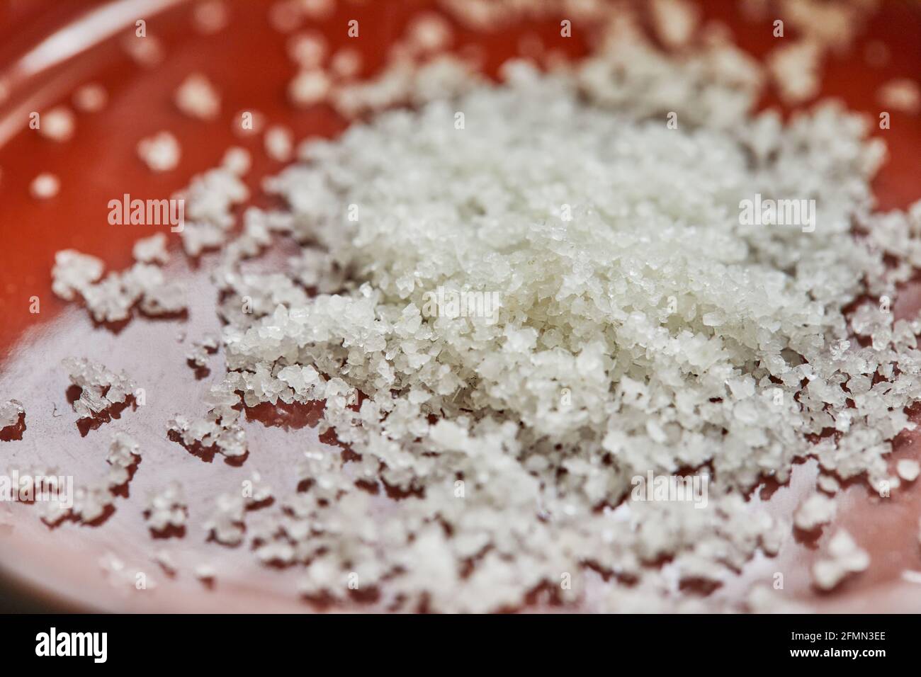 Natural sea salt. Flower of salt from Guerande - France Stock Photo - Alamy