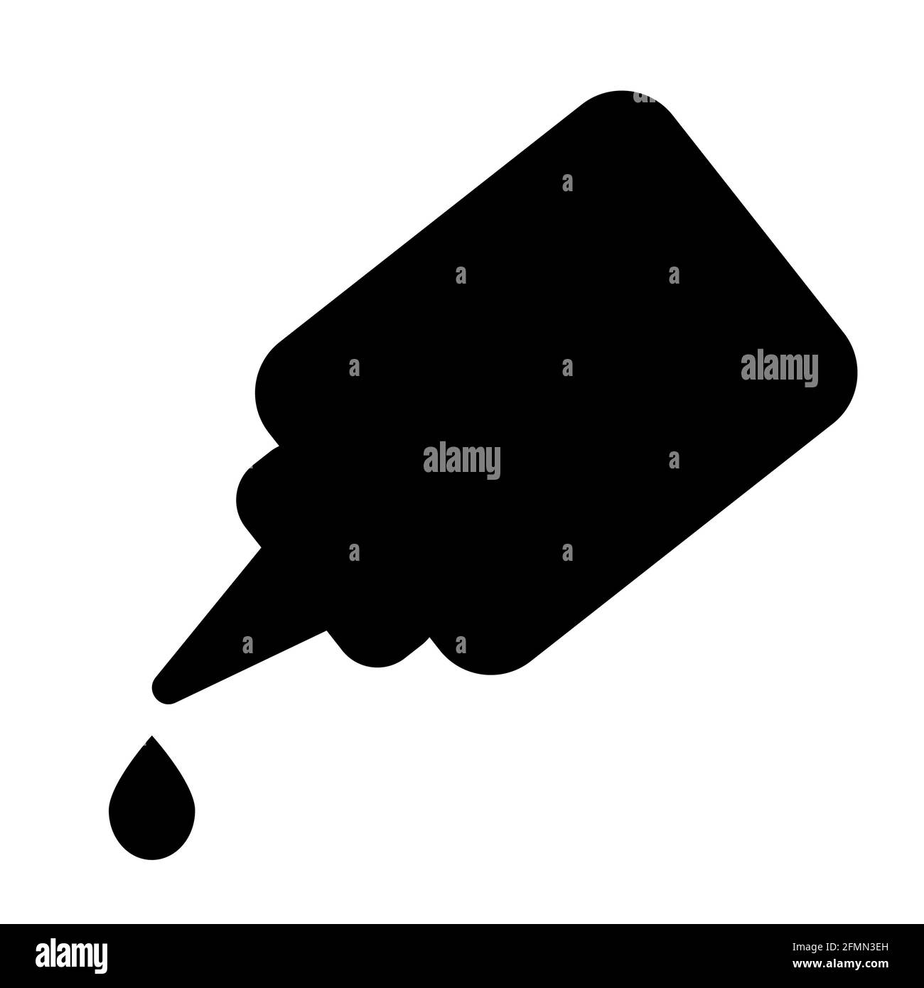 glue icon on white background. bottle of super glue with drop. glue ...