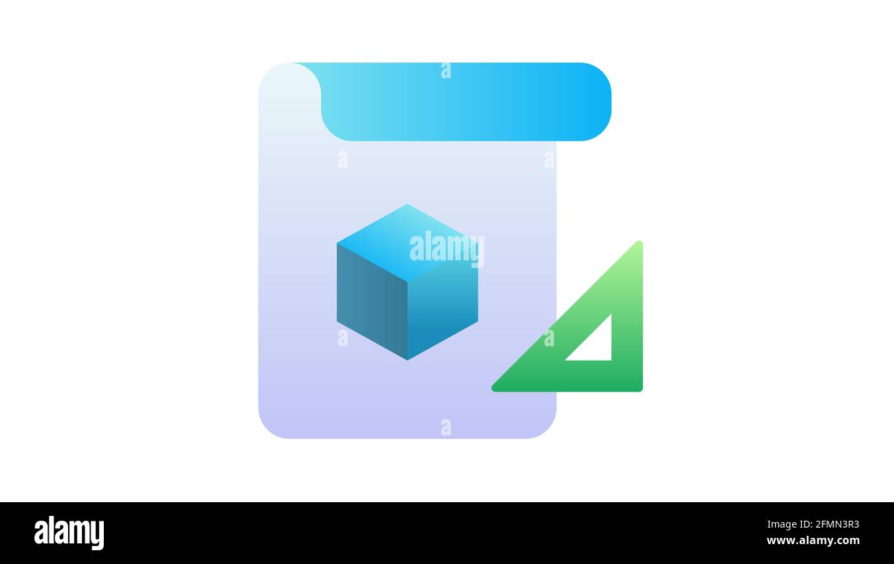 blueprint concept plan single isolated icon with smooth style vector ...