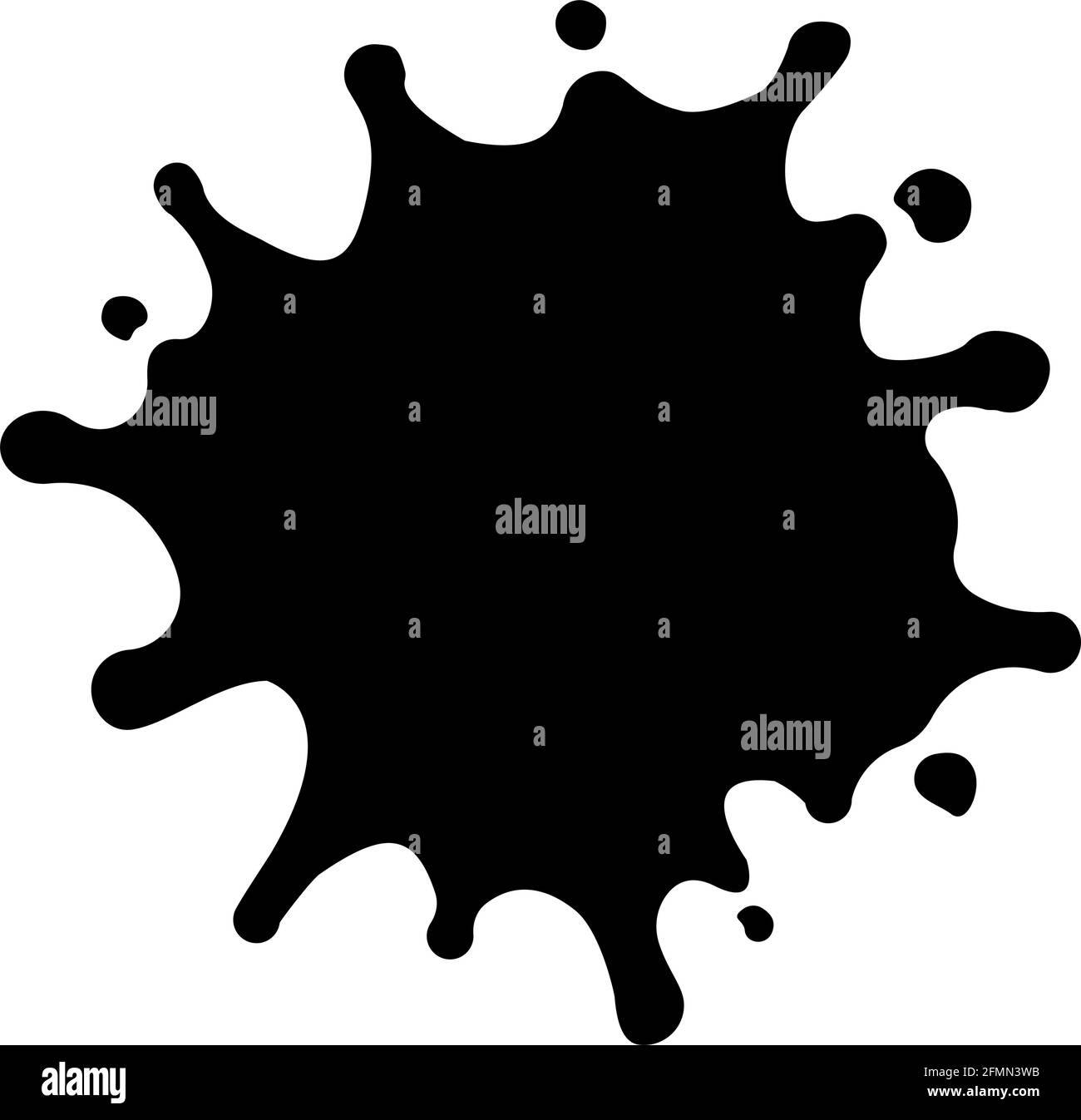Paint splatter shape illustration Stock Vector Image & Art - Alamy