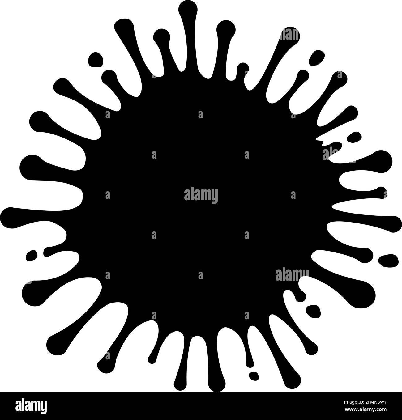 Paint splatter shape illustration Stock Vector Image & Art - Alamy