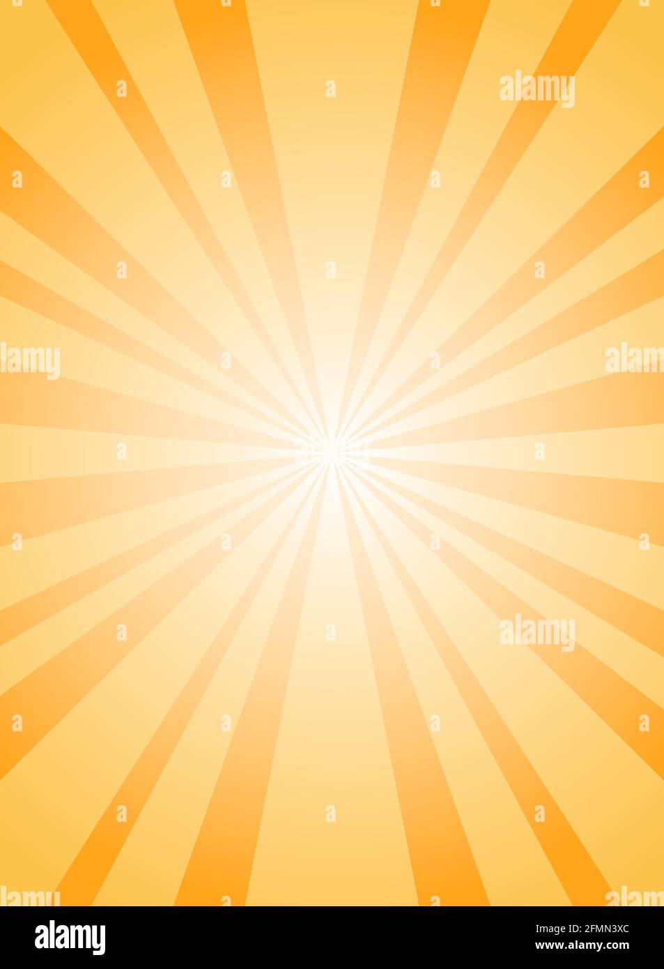 Sunlight Rays Shine Background Orange Color Burst Background Vector