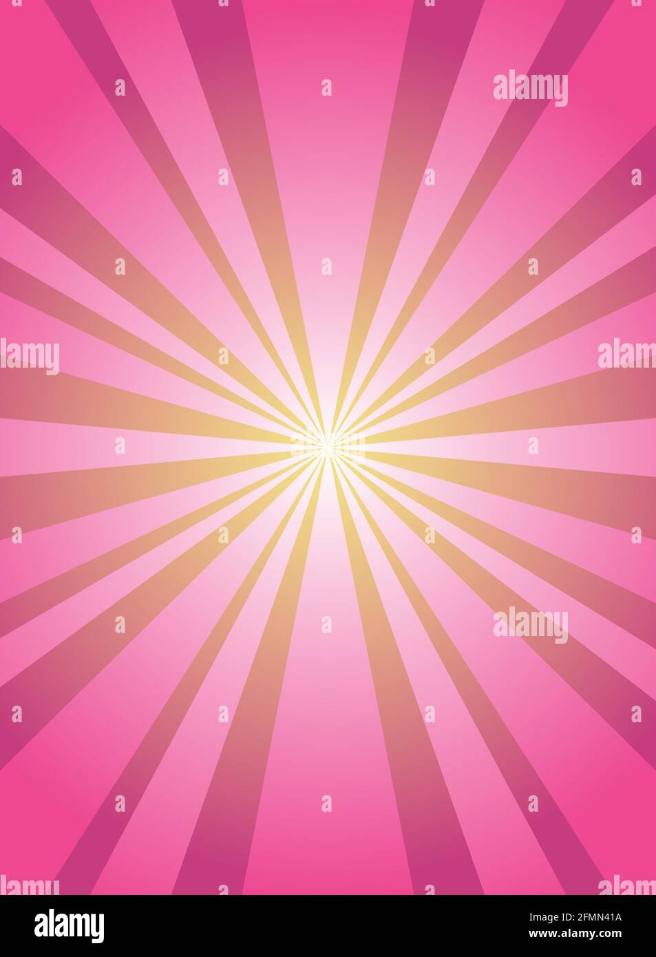 Sunlight vertical background. Pink and yellow color burst background ...