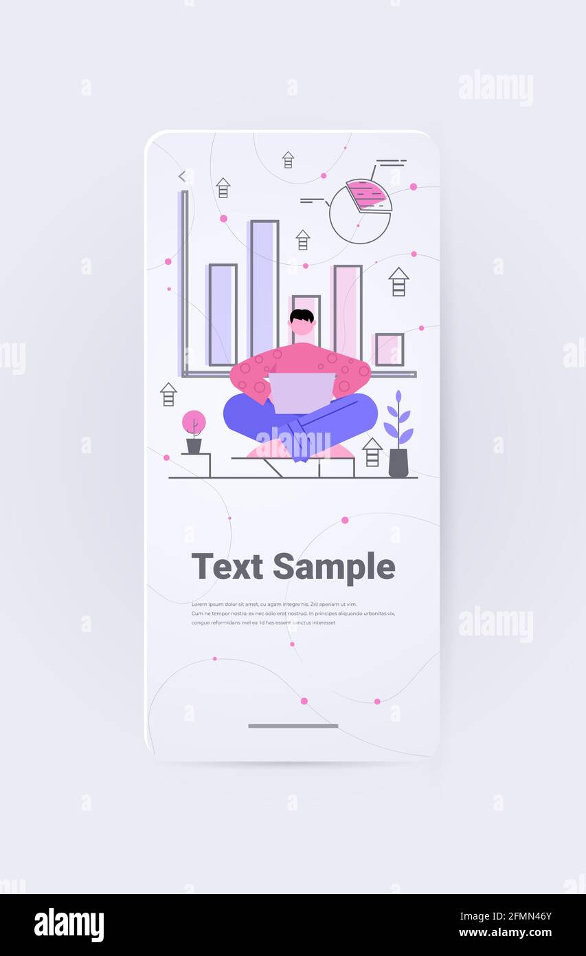 businessman analyzing charts and graphs data analysis process digital ...