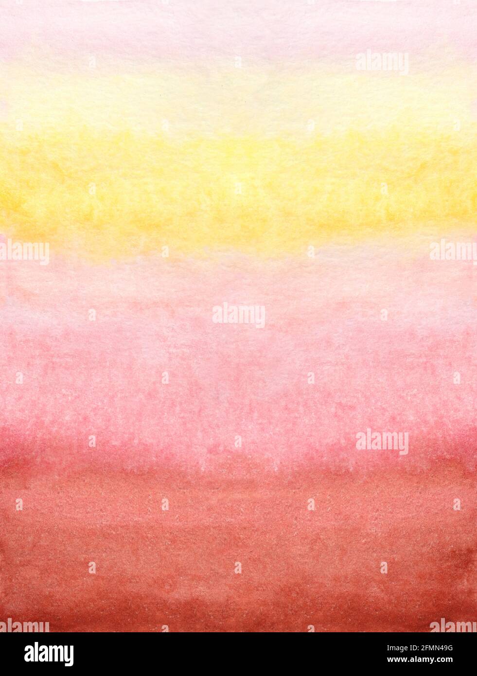 Cheerful watercolor background of mixing and flowing colors of red pink ...