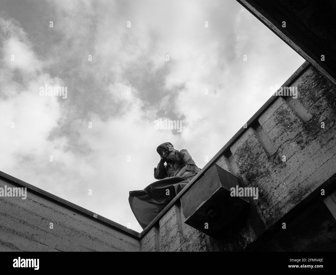 Terrace woman Black and White Stock Photos & Images - Alamy