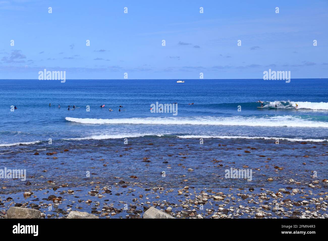 View from the Jinzun Recreation Area, a surfing spot next to Jinzun ...