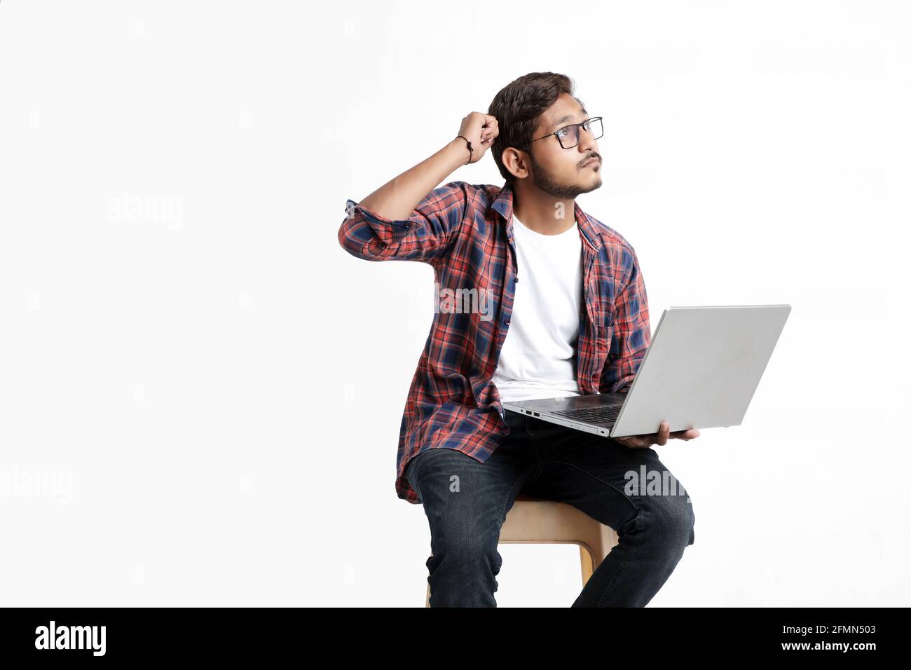 Indian man thinking hi-res stock photography and images - Alamy