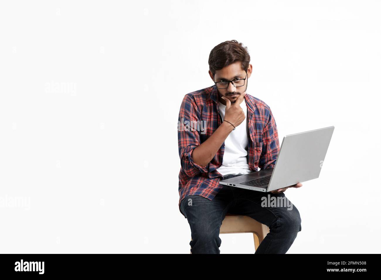 Indian man thinking hi-res stock photography and images - Alamy