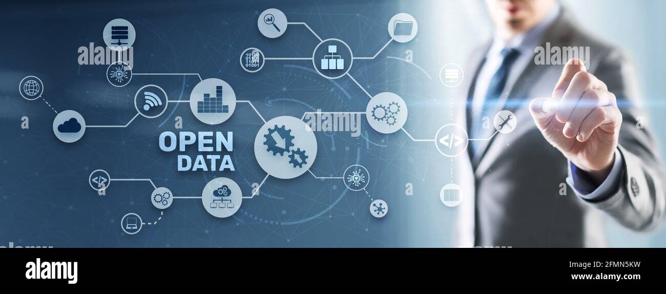Open Data. Access Concept Modern Technology Stock Photo - Alamy