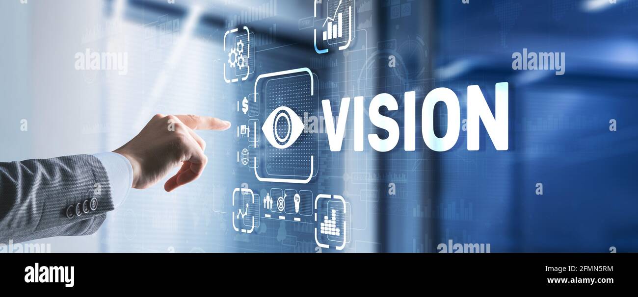 Vision Direction Future Business Inspiration Motivation Concept Stock ...