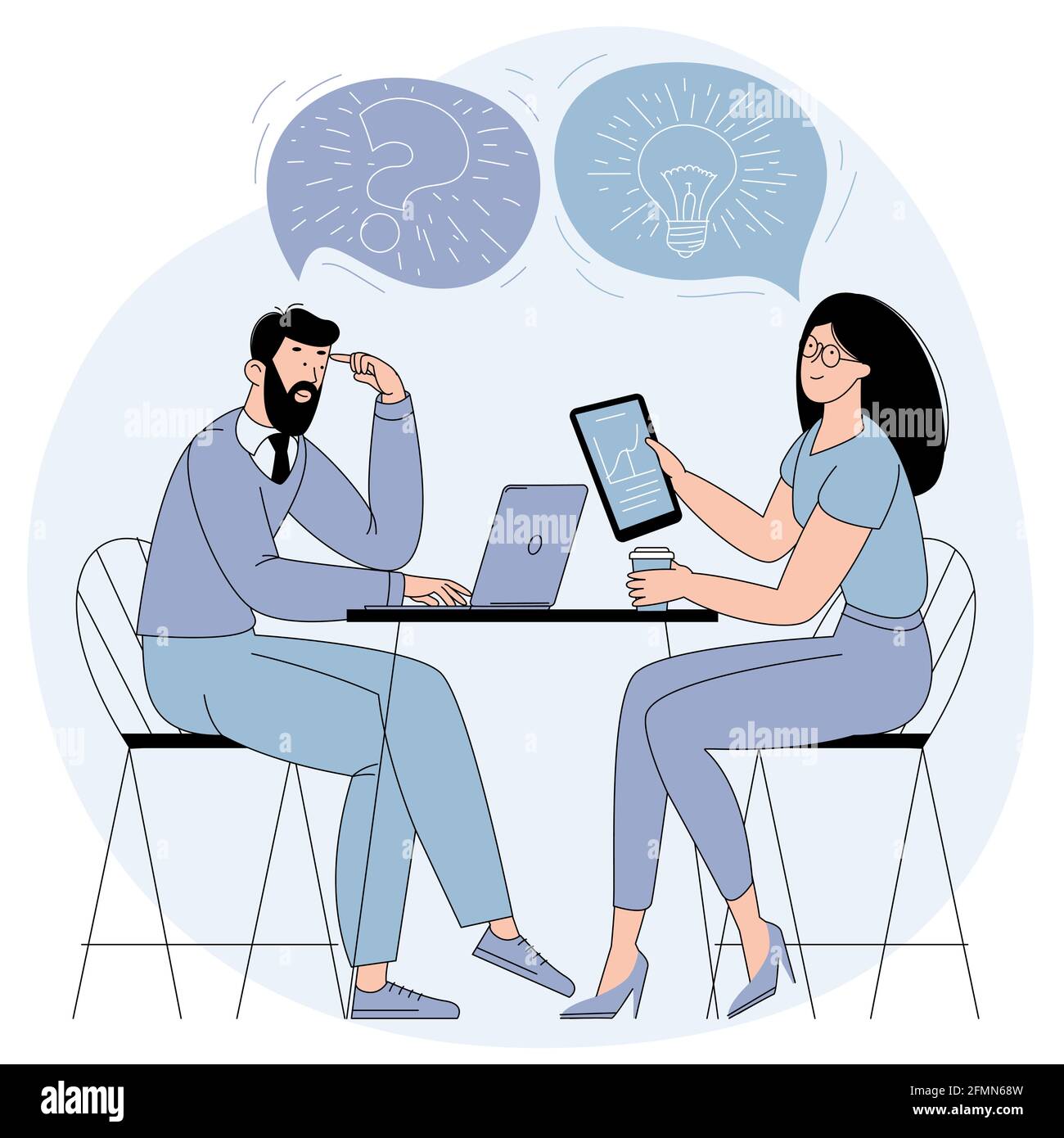 Collaboration ideas Stock Vector Images - Alamy