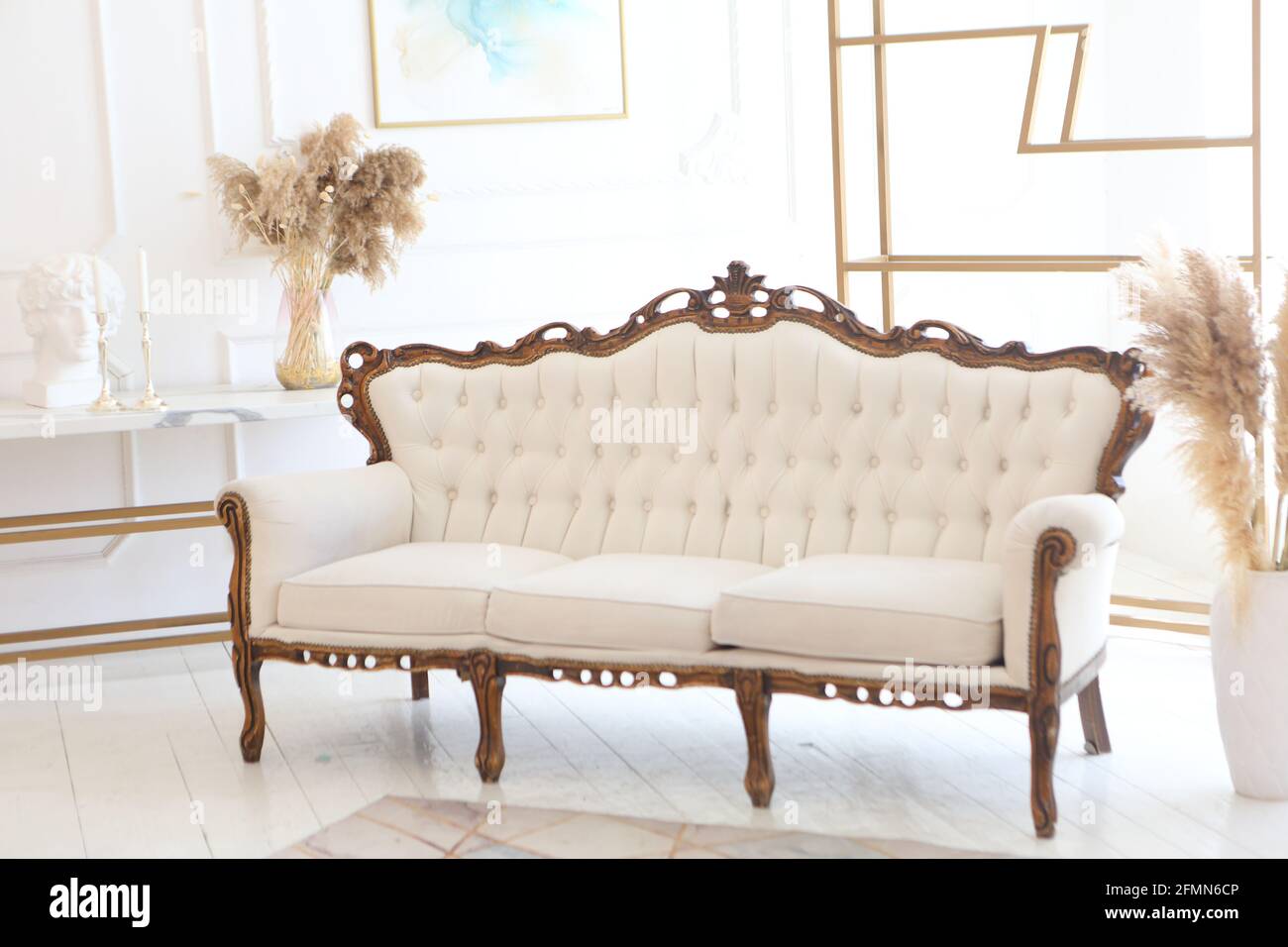 Beautiful sofa in the room Stock Photo - Alamy