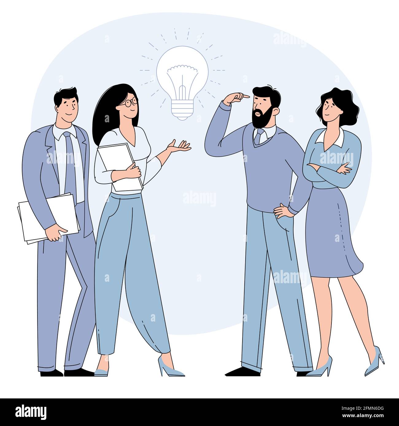 Creativity sharing Stock Vector Images - Alamy