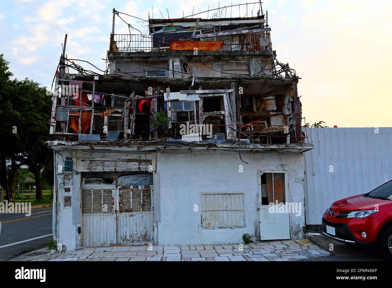 Taitung White House, aka Moving Castle, is a ruin of old whitey house ...