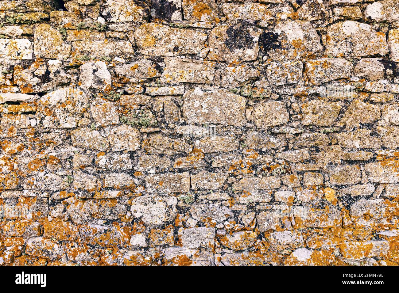 Old stonewall of medieval castle. Natural old stone wall textured ...