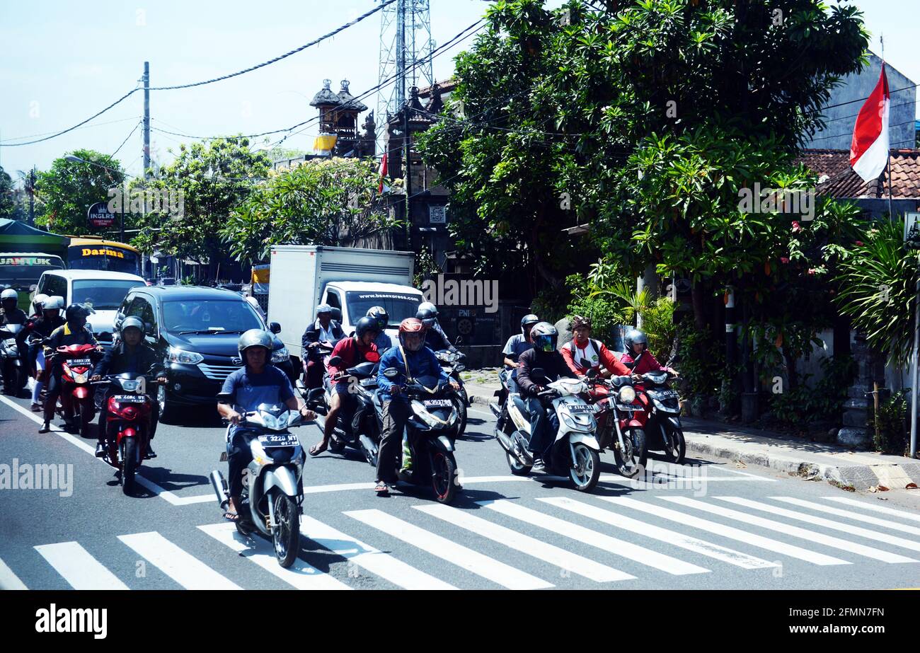 Indonesia bali denpasar traffic jam hi-res stock photography and images ...