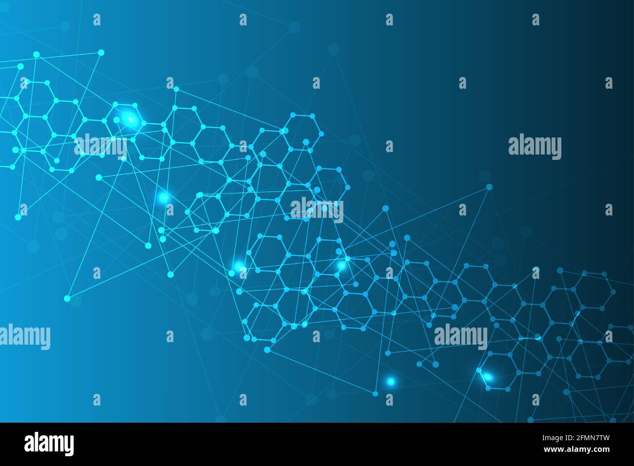 Technology Structure Molecular Connect Elements Connection With