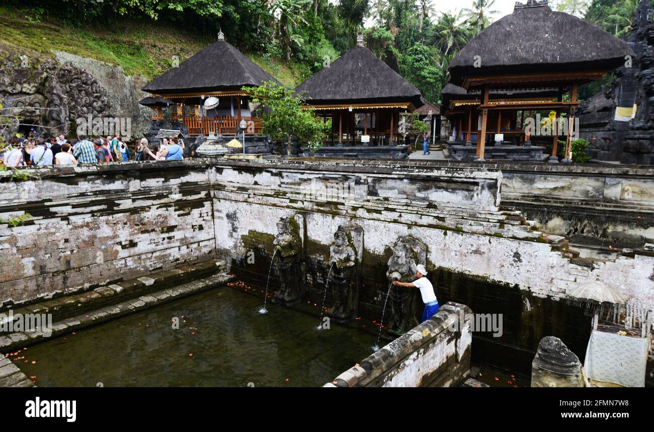 Goa Gajah ( Elephant cave ) temple complex and sanctuary near Ubud ...