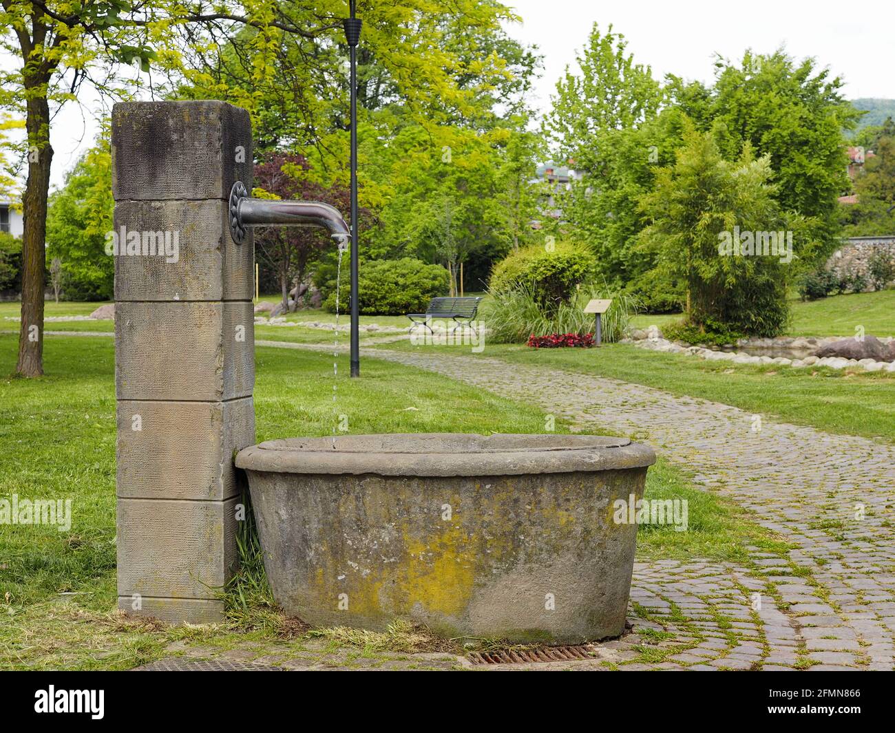 Redona public park in Bergamo, Lombardy, Italy Stock Photo - Alamy