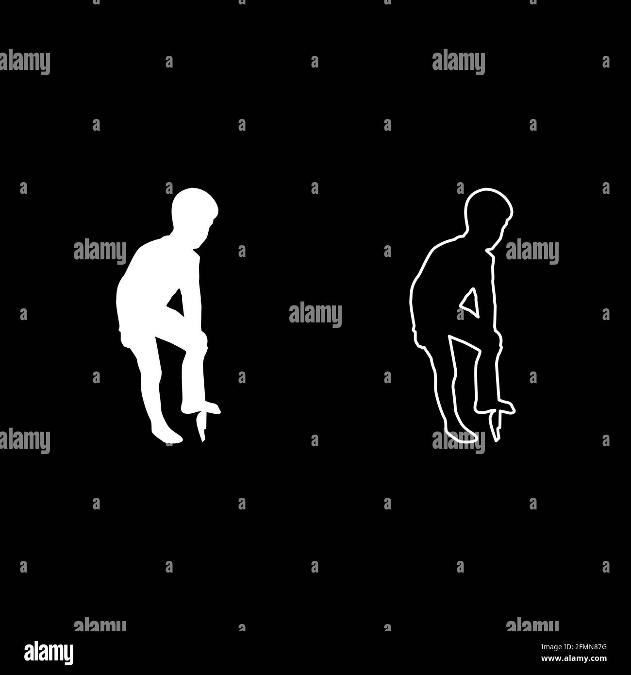 Boy digging children's shovel Young farmer Kid with garden spoon ...