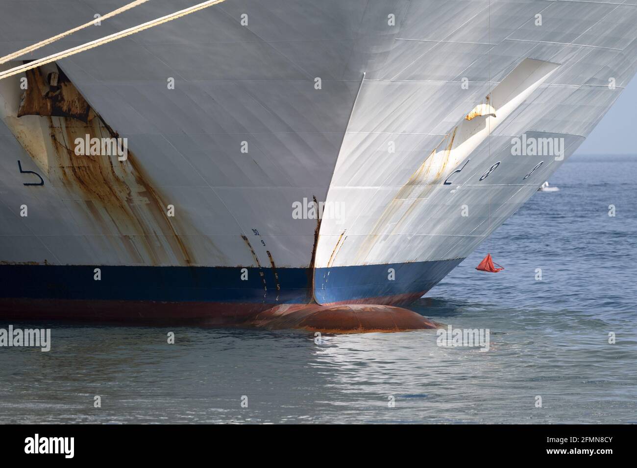cruise ship prow bow detail close up Stock Photo - Alamy