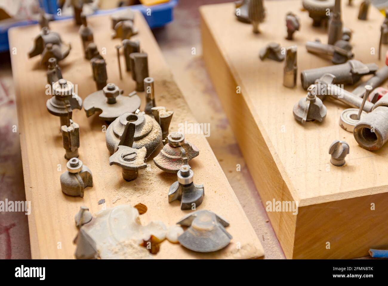 Set of milling cutters for woodworking, drilling and making holes in ...