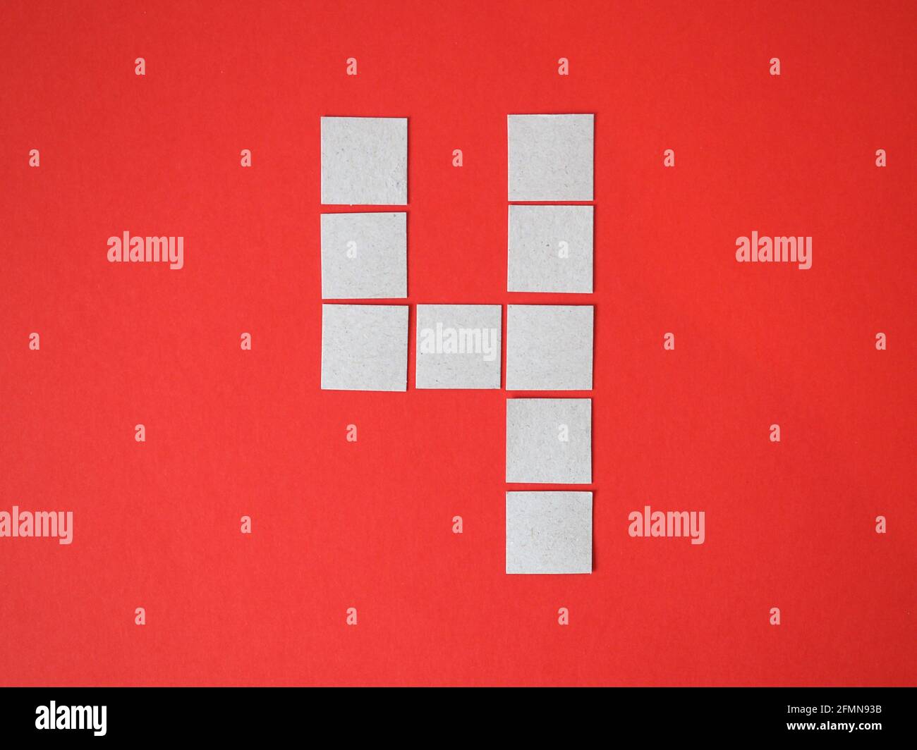 number four written in vintage lcd style Stock Photo - Alamy