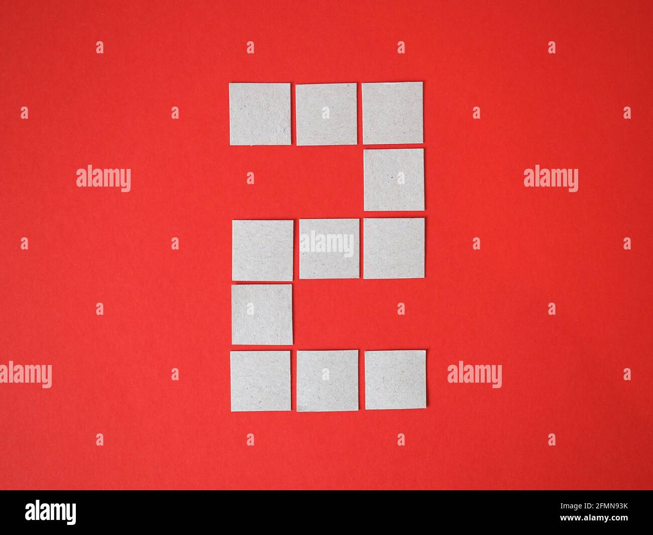 number two written in vintage lcd style Stock Photo - Alamy