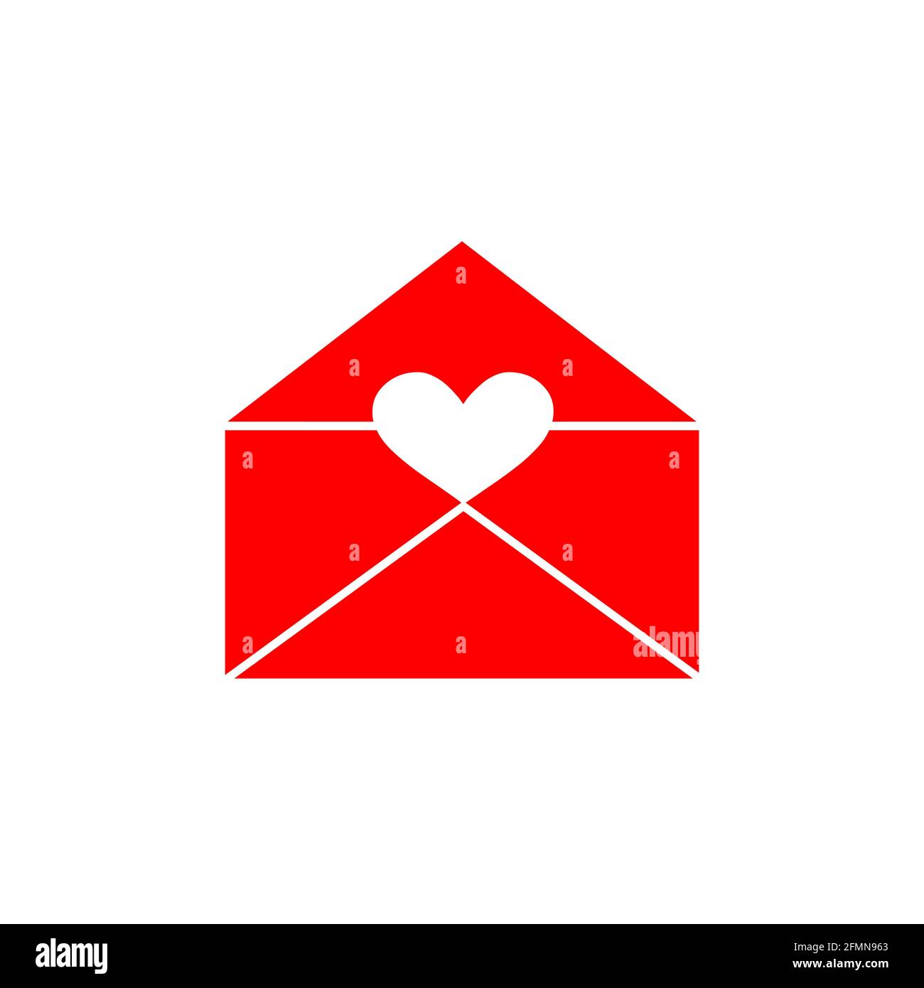 Love envolope greeting card Stock Vector Image & Art - Alamy