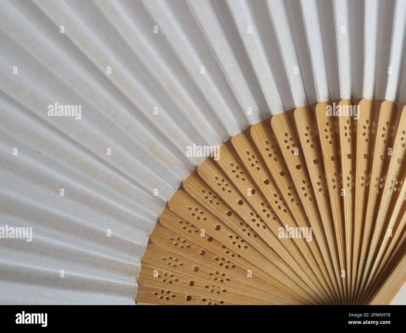 traditional japanese or chinese hand fan made of paper and wood Stock ...