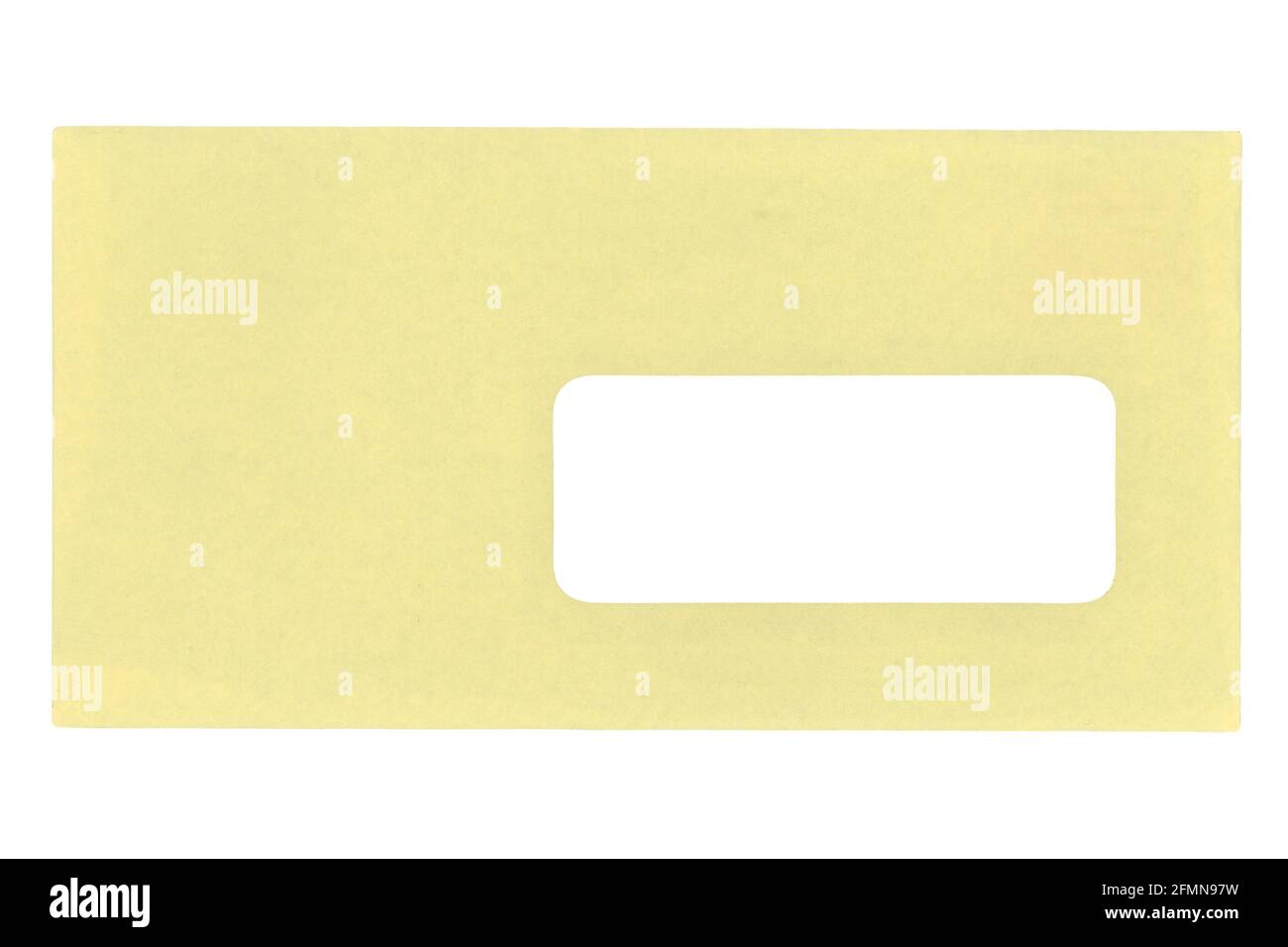 yellow paper letter envelope for mail postage isolated over white ...