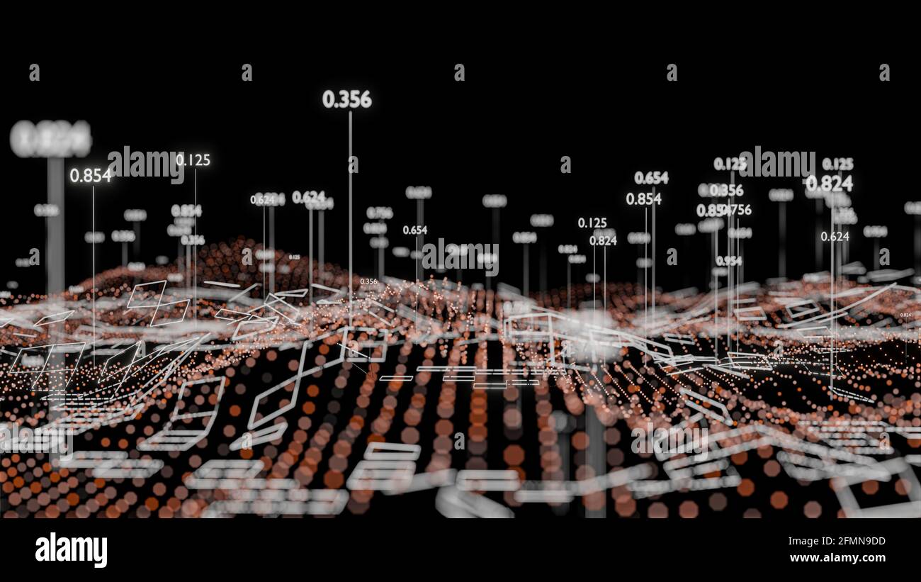 Big Data Visualization. Abstract structure Stock Photo - Alamy