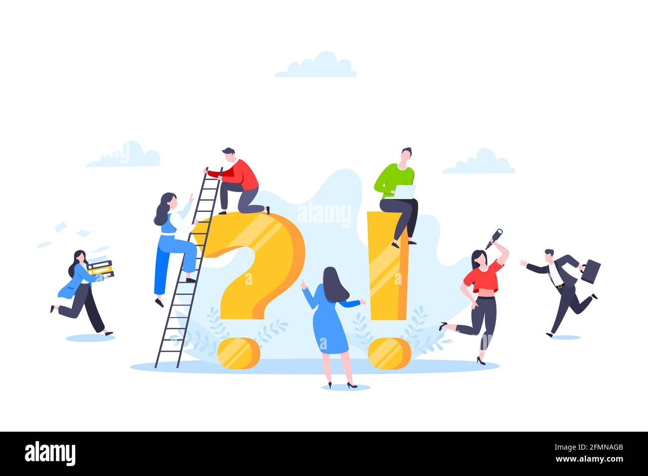 Job interview question mark Cut Out Stock Images & Pictures - Alamy