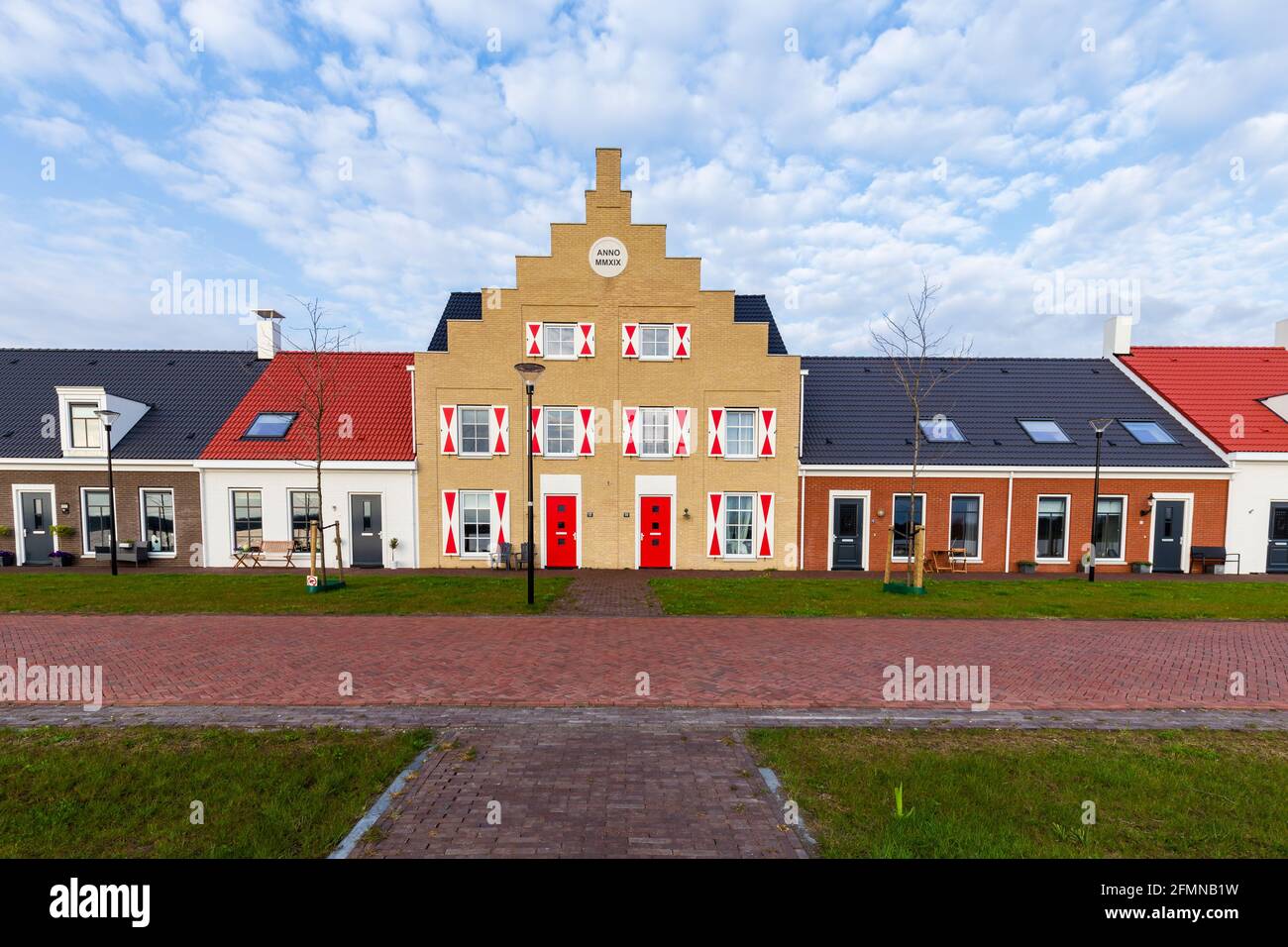 Beautiful modern and colorful Dutch style houses Stock Photo - Alamy