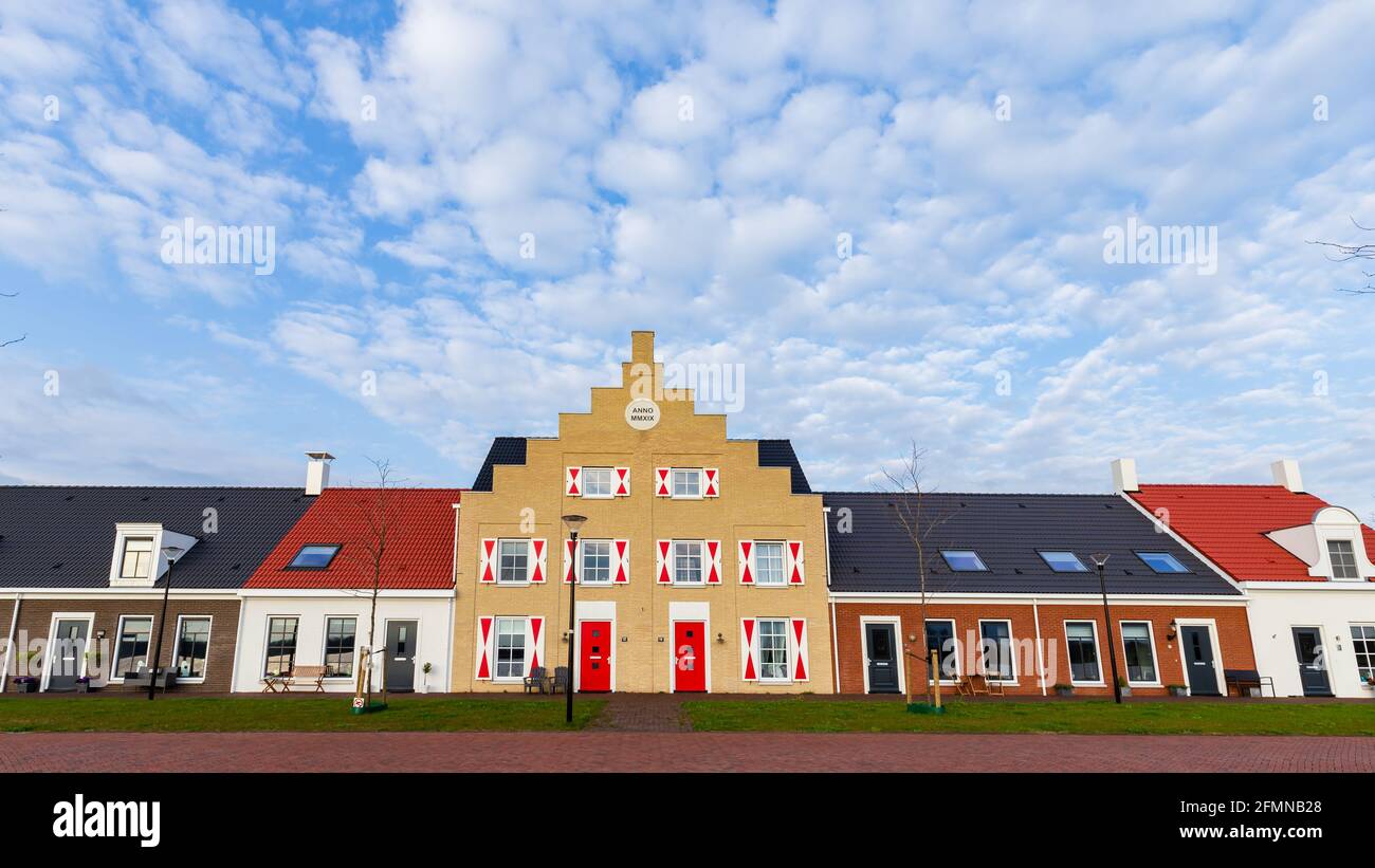 Beautiful modern and colorful Dutch style houses Stock Photo - Alamy