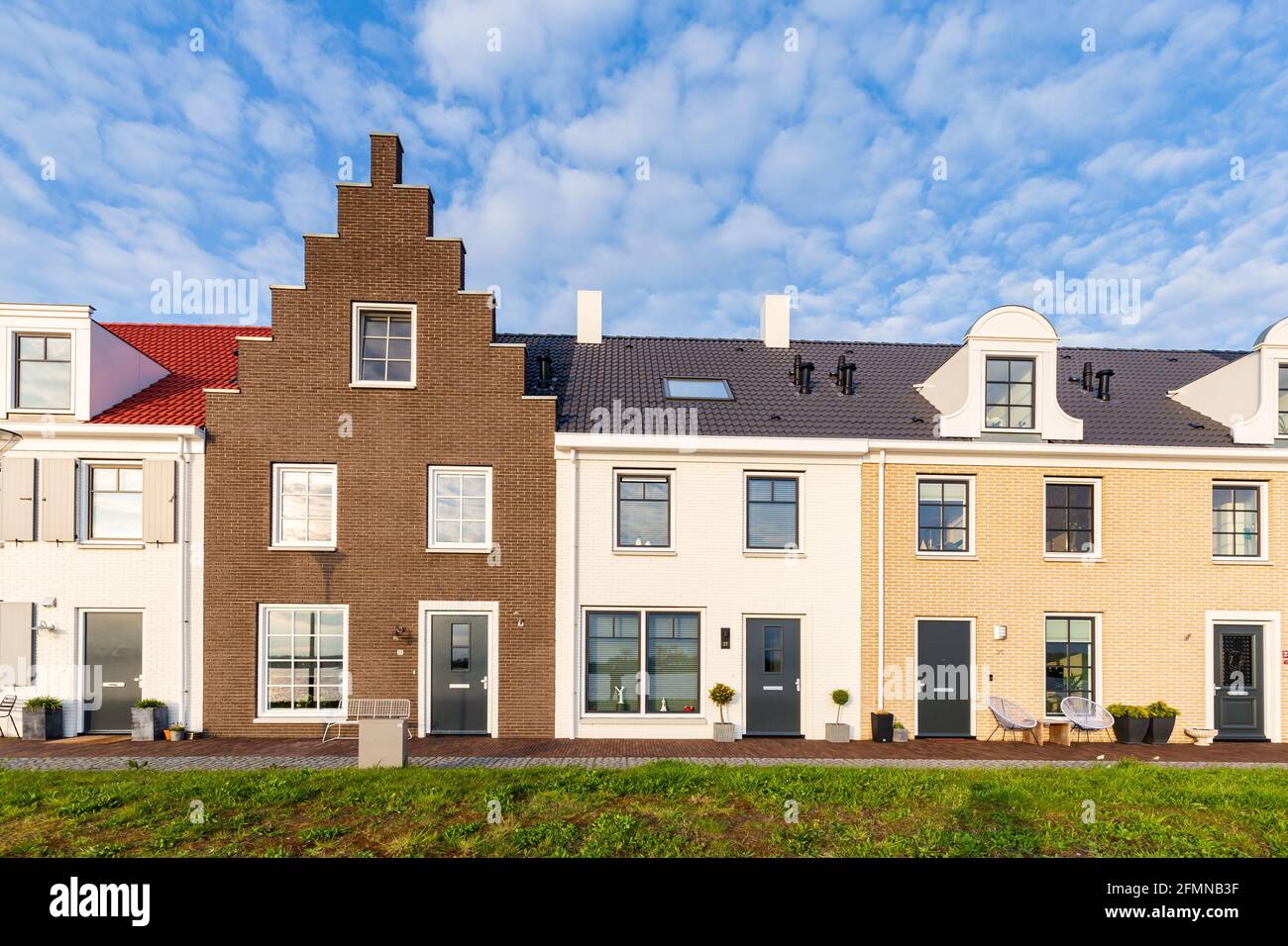Beautiful modern and colorful Dutch style houses Stock Photo - Alamy