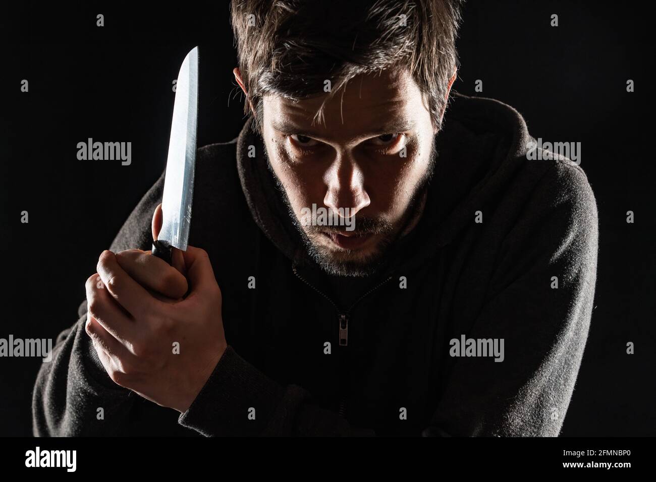 Real Murderer With Knife