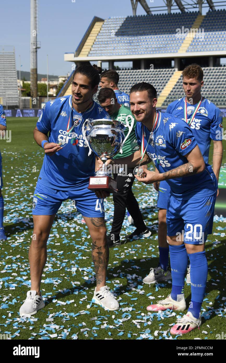 Empoli, Italy. May 10 2021, Dimitris Nikolaou (Empoli)Riccardo Fiamozzi ...