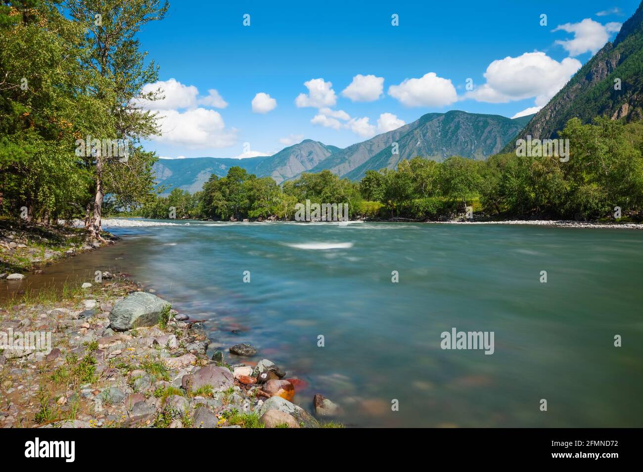 Altai mountains. Beautiful highland landscape. Russia. Siberia Stock ...