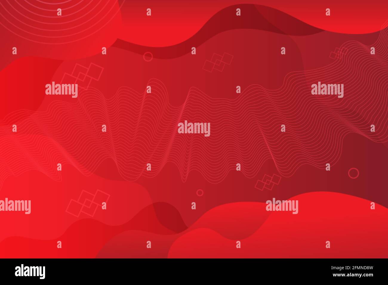 Red wavy abstract lines Stock Vector Images - Alamy