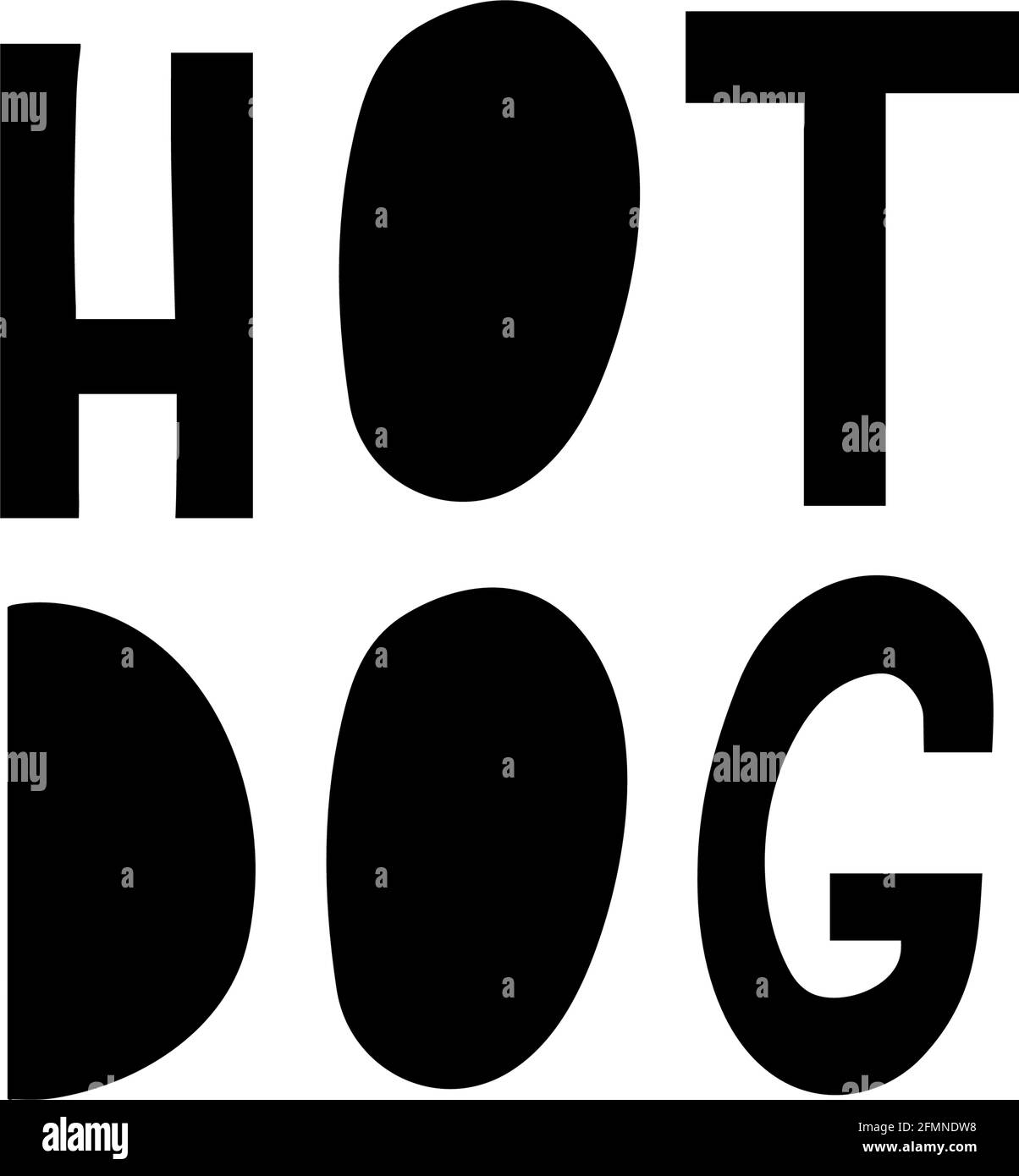 Hot dog advertising banner Cut Out Stock Images & Pictures - Alamy