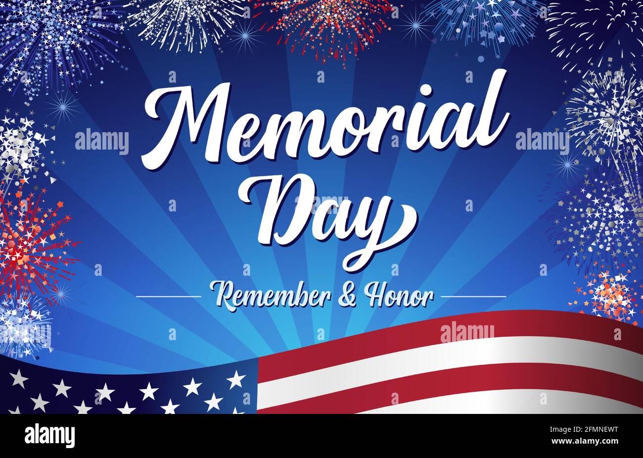 American flag on memorial Stock Vector Images - Alamy